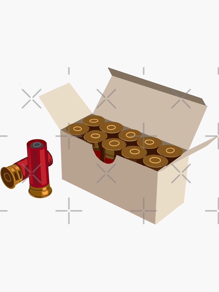 "Shotgun Shells" Sticker for Sale by emmyloudesigns | Redbubble
