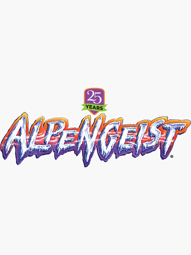 "Alpengeist Roller Coaster Logo White" Sticker for Sale by Maverick2408 ...