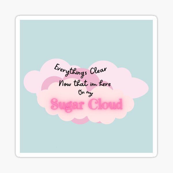 "Sugar Cloud | Ride the Cyclone" Sticker for Sale by Alex-artz | Redbubble