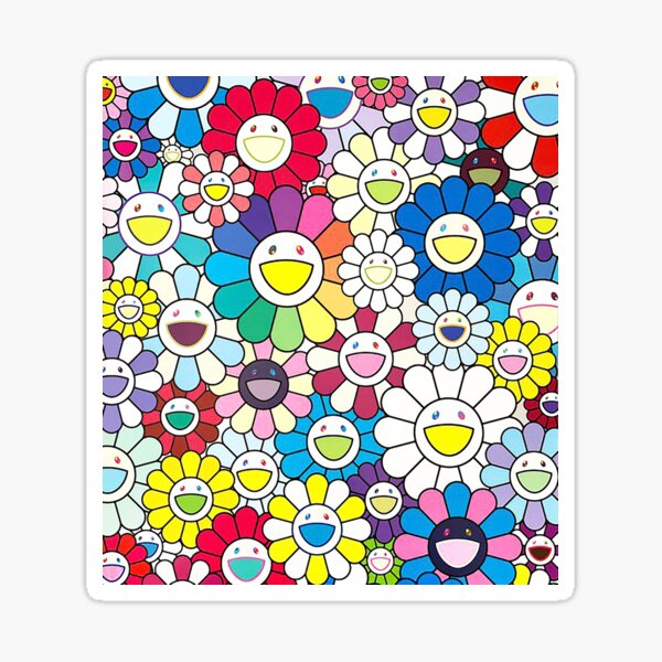 "Rainbow flower" Sticker for Sale by sayaribuana | Redbubble