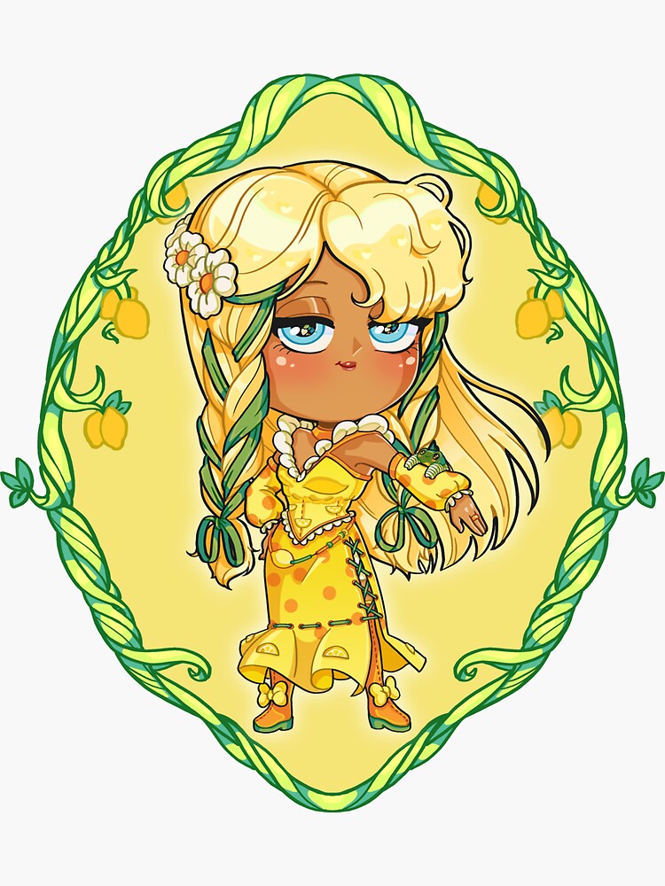 "Lemon Magical Girl" Sticker for Sale by MelTina | Redbubble