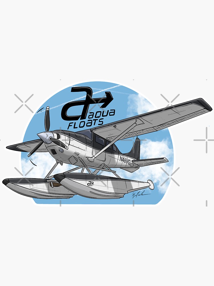 "Aqua Floats Logo" Sticker for Sale by Michael Garber | Redbubble