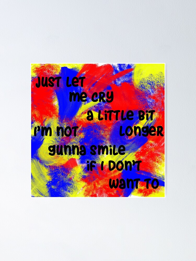 "Cry" Poster by mcaveen | Redbubble