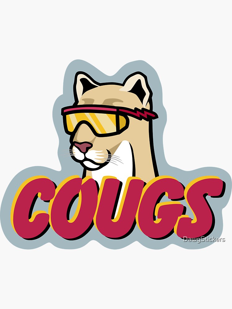 "Cougs" Sticker for Sale by DawgStickers | Redbubble