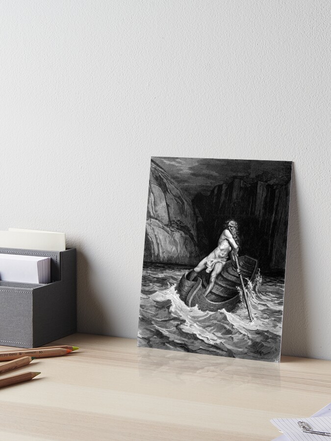 "Charon crosses the river Acheron - Gustave Dore" Art Board Print for ...