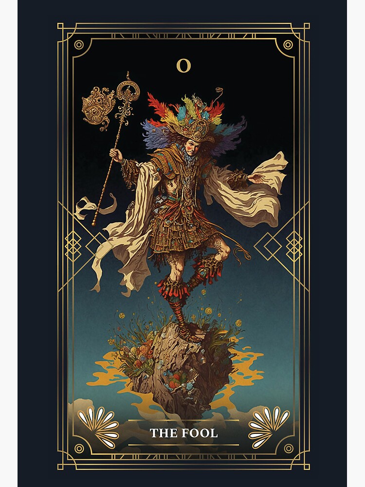 "The Fool Tarot Card Major Arcana" Art Board Print by Arcane-Arts ...