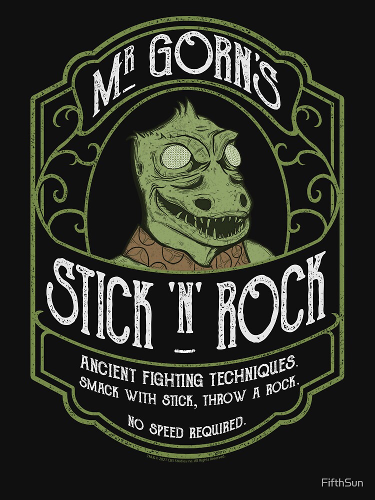 "Star Trek: The Original Series Mr. Gorn's Stick 'n' Rock Vintage Logo ...