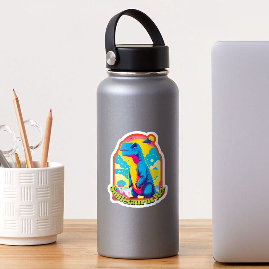 "Smilesaurus Rex: The King of Smiles" Sticker for Sale by ...