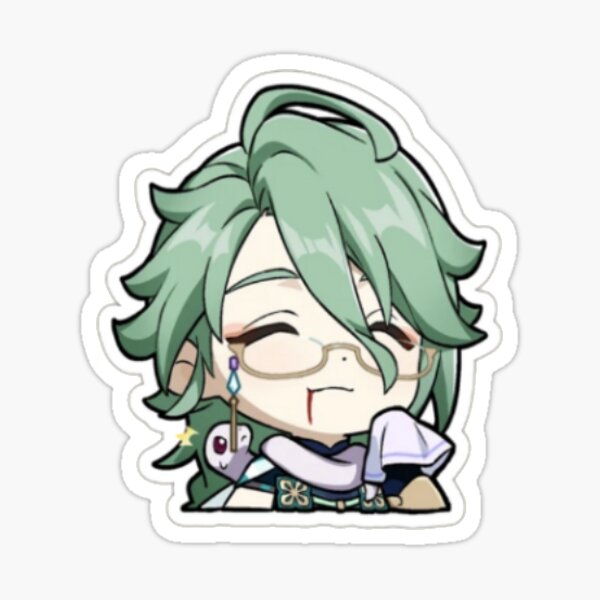 "Baizhu Genshin Impact" Sticker for Sale by Pyro Pyro | Redbubble