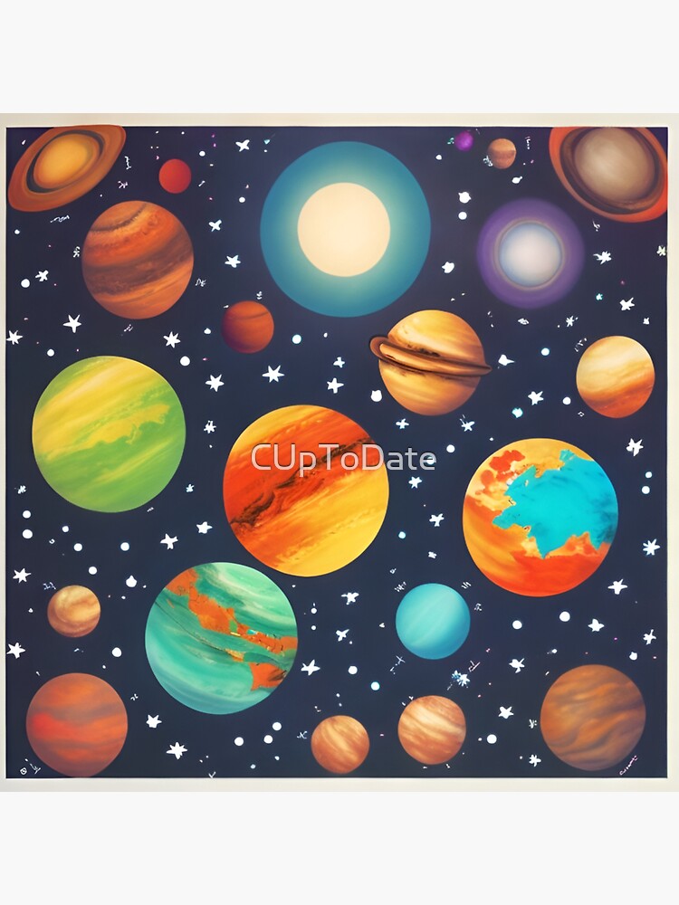 "Planets Colour" Sticker for Sale by CUpToDate | Redbubble