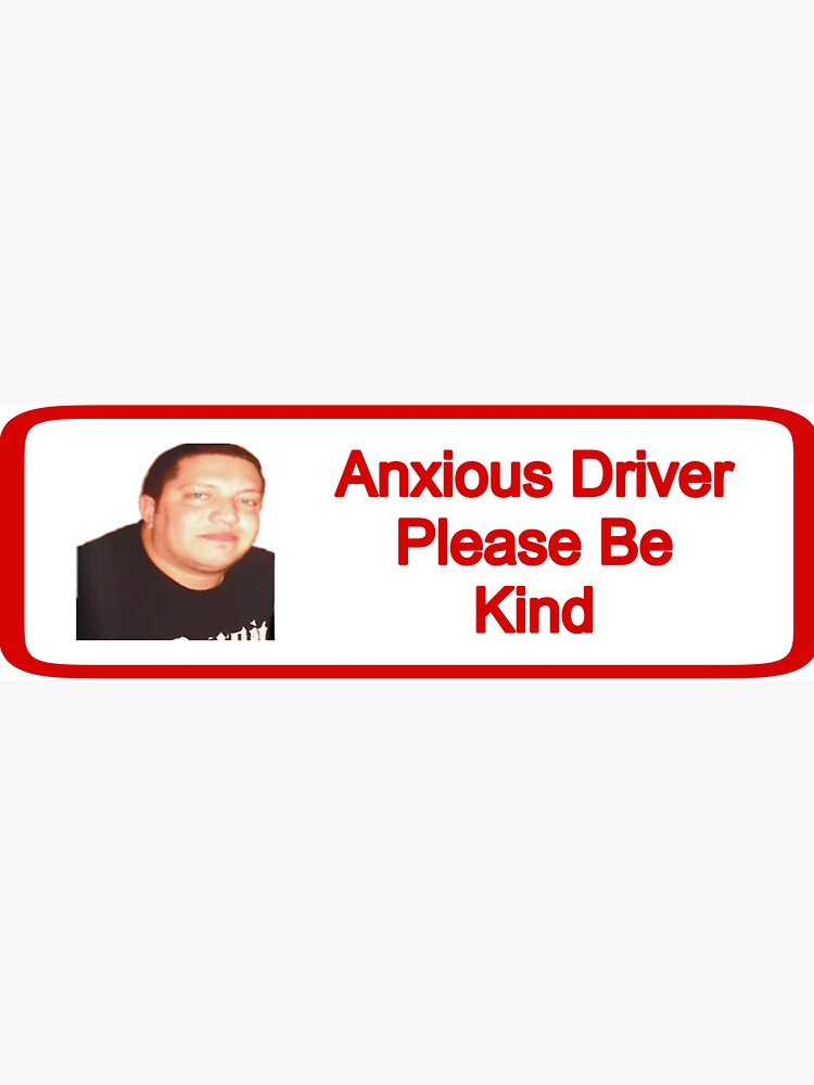 "Anxious Driver Bumper Sticker Impractical Jokers with Tanka Jahari" Sticker for Sale by xo-mer ...