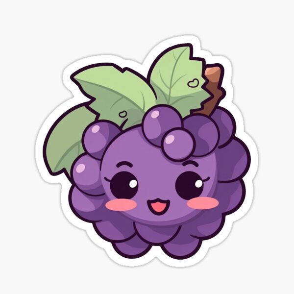 "cute grape " Sticker for Sale by SangTheBig | Redbubble