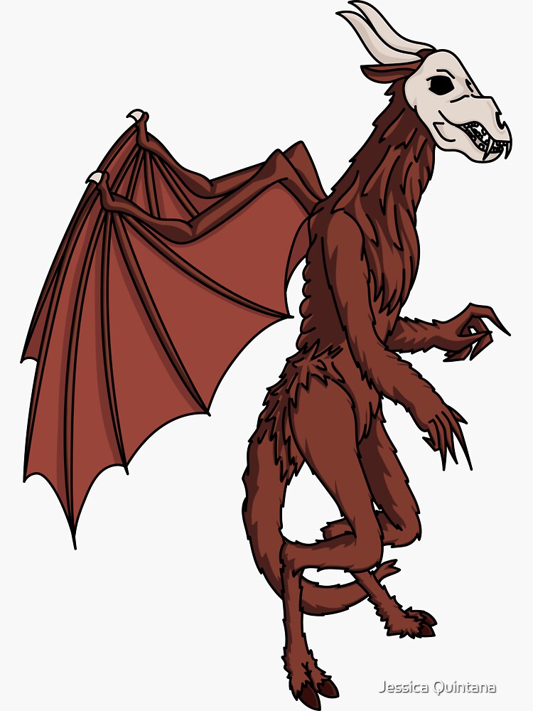 "Cryptid- Jersey Devil" Sticker for Sale by Jessica Quintana | Redbubble