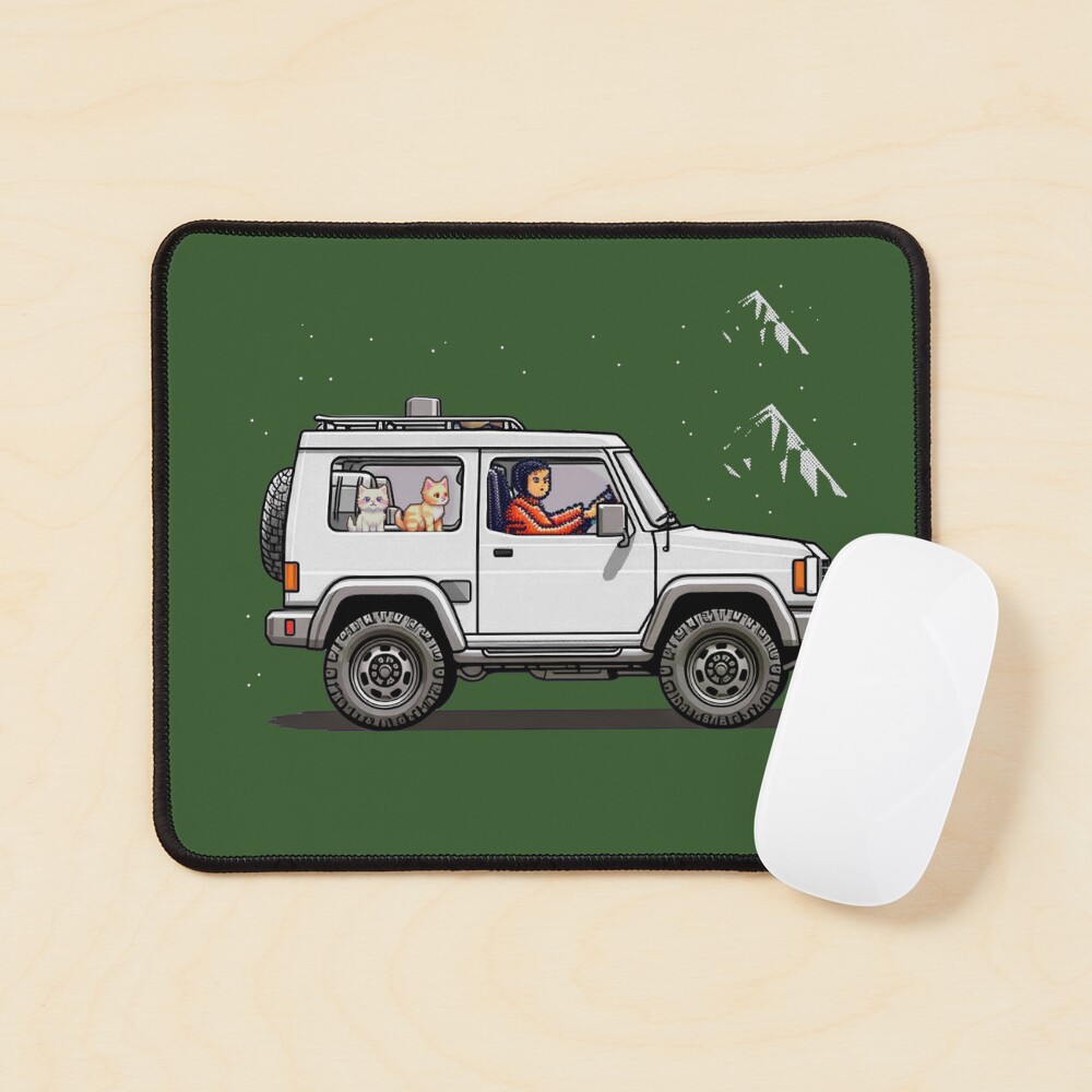 "White Jimny Adventure with Cute Cats" Sticker for Sale by stoicjimny ...