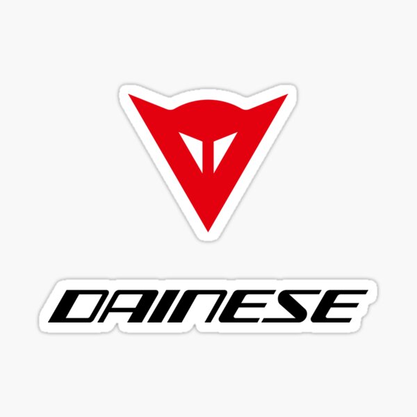 "black dainese logo" Sticker for Sale by zackdarren | Redbubble