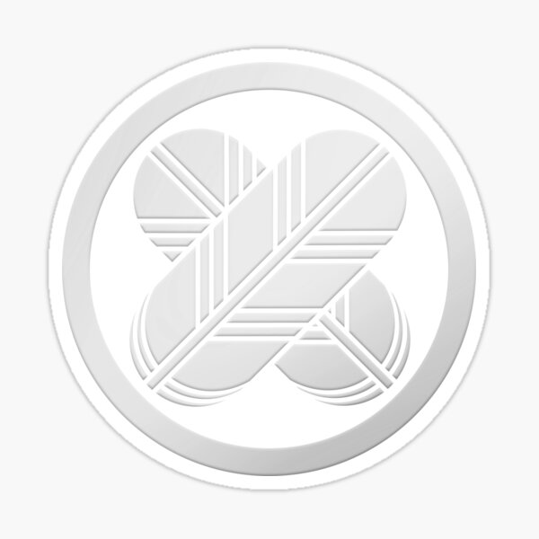 "Silver Maruni Chigai Takanoha Kamon" Sticker for Sale by Takeda-art ...