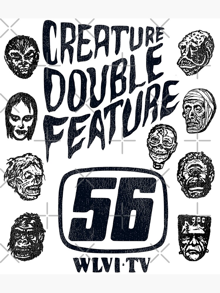 "Creature Double Feature 70s Horror WLVI 56 Boston" Poster for Sale by ...