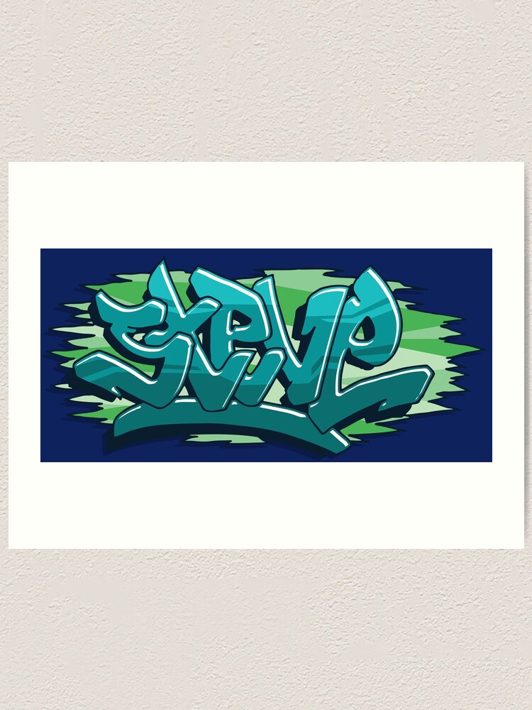 Lámina artística «Letras de Steve Graffiti» de NameGraffiti | Redbubble