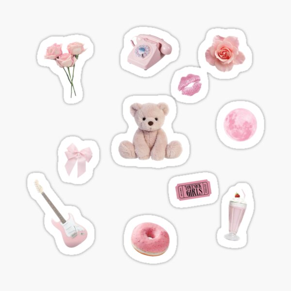 "pink vibes " Sticker for Sale by prettyinpink111 | Redbubble