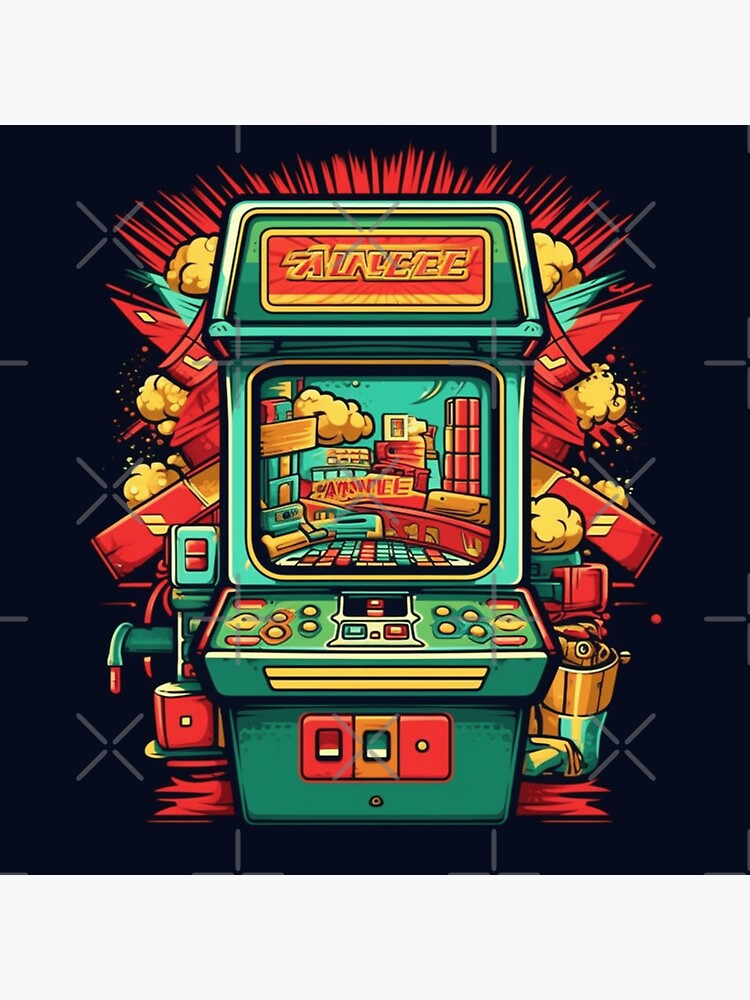 "Vintage Arcade" Sticker for Sale by GoodOldVintage | Redbubble