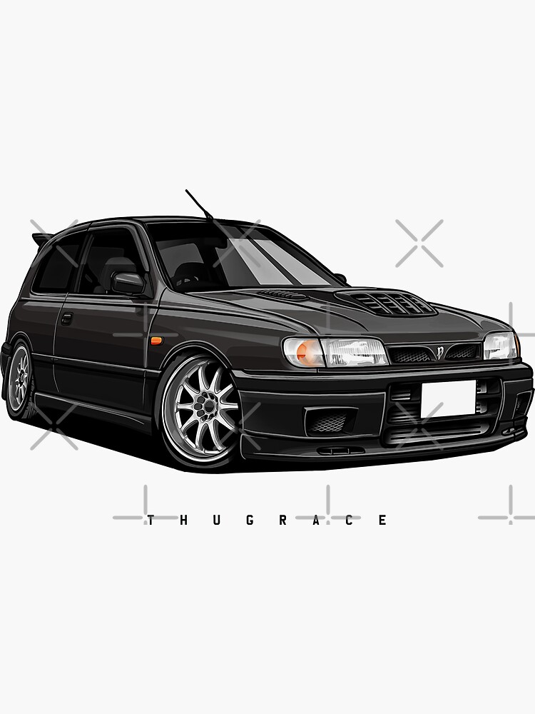 "Pulsar gti-r Racing Car Turbo Drift Automotive" Sticker for Sale by ...
