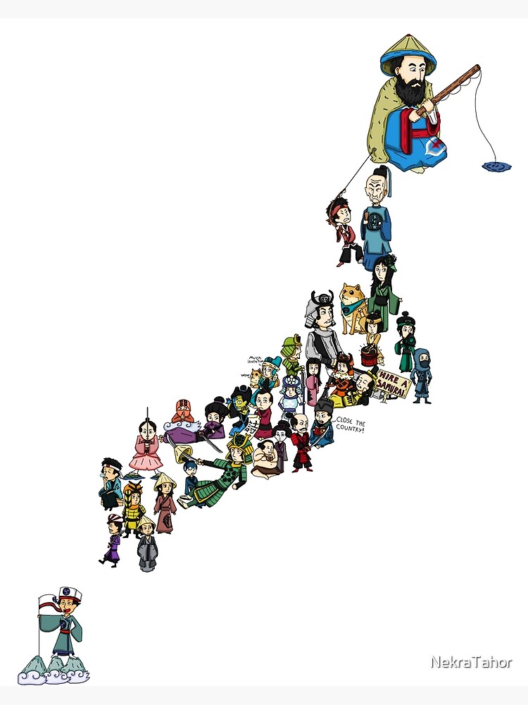 "Sengoku Map of Japan" Poster by NekraTahor | Redbubble