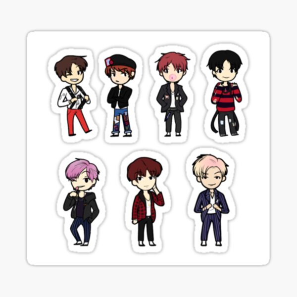 Stickers, Labels & Tags BTS Cartoon Sticker Paper etna.com.pe