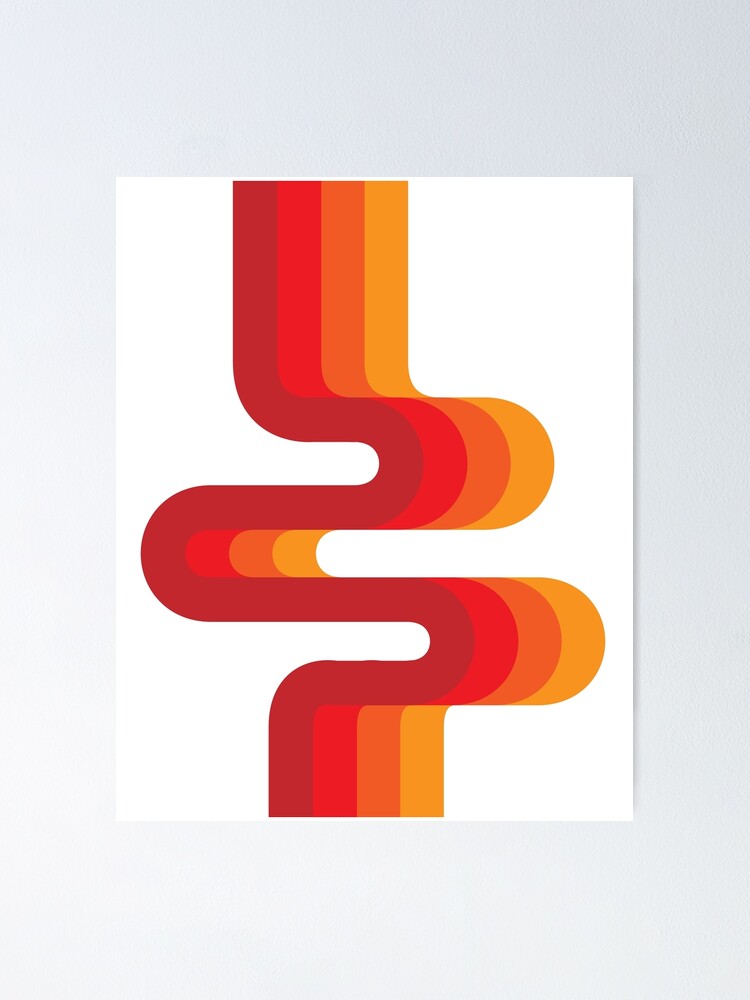 "Retro Flow" Poster by profmuffins | Redbubble