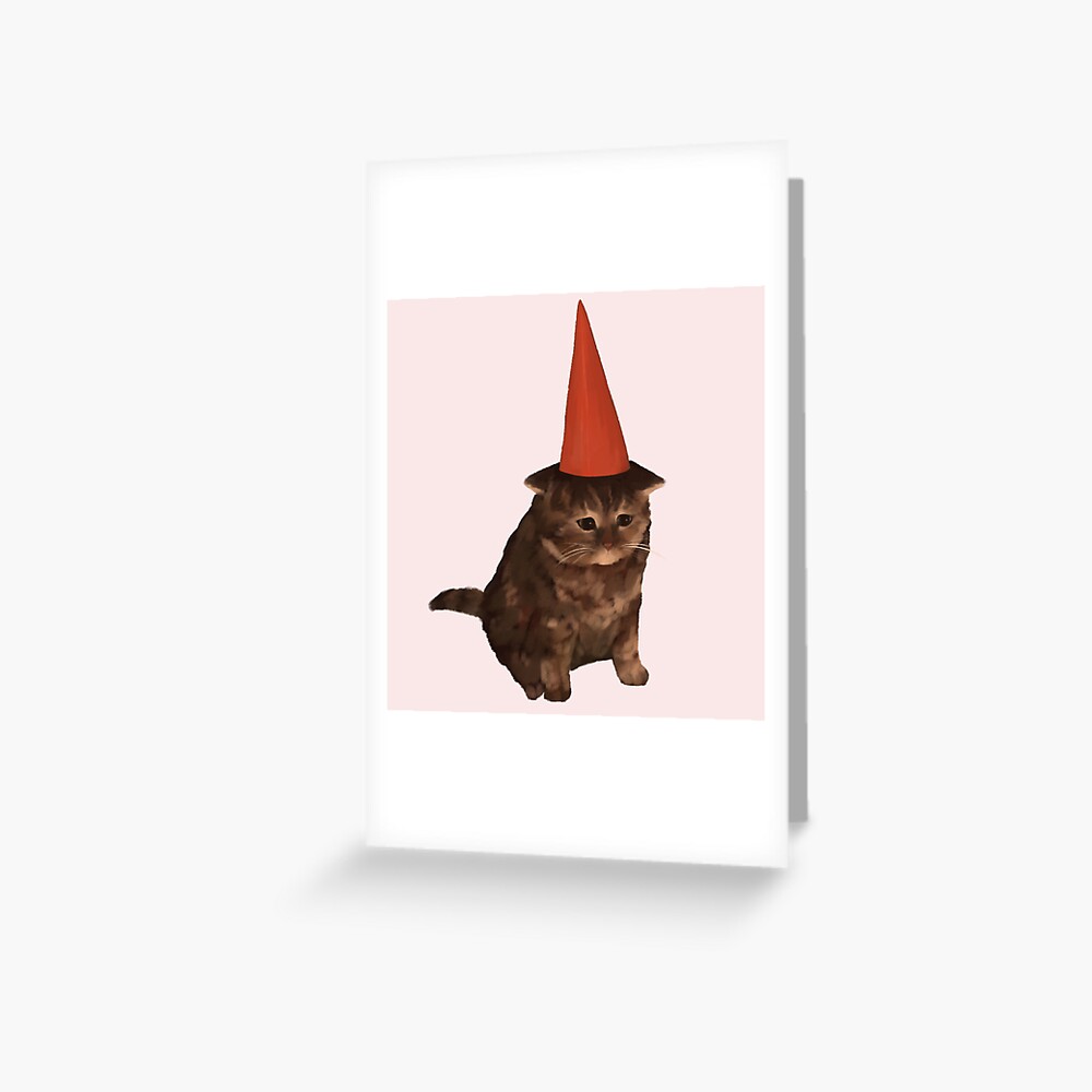"sad party cat" Sticker for Sale by T0yDancer | Redbubble