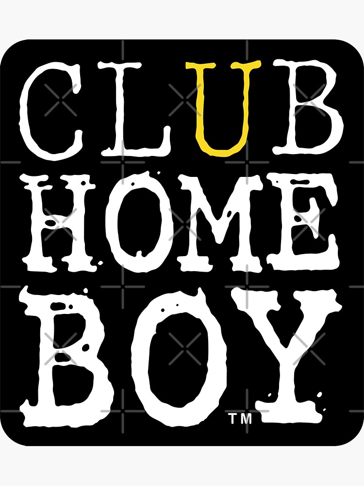 "Club Homeboy BMX Home Boy" Sticker for Sale by brocklarock | Redbubble