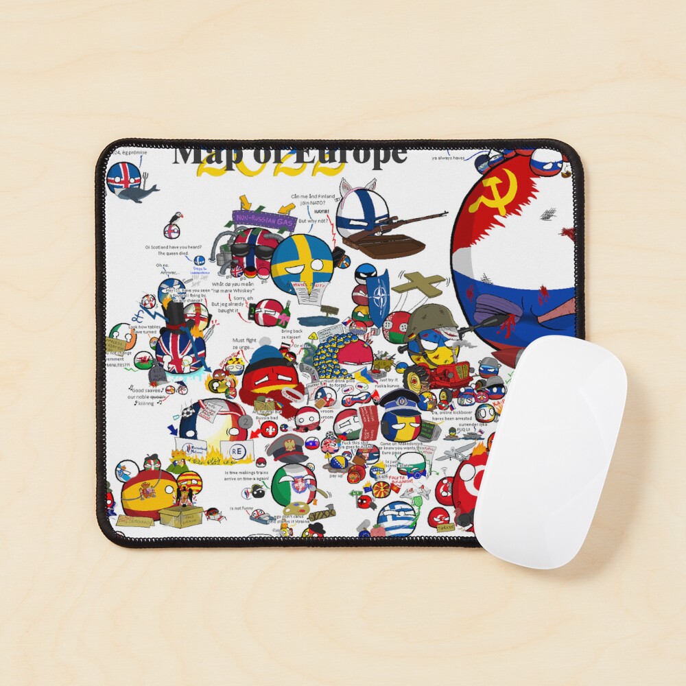 "2022 Countryballs EUROPE Map!" Sticker for Sale by country-ball ...