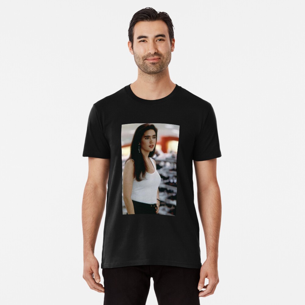 "white jennifer connelly dress" Sticker for Sale by MarisolBaumbach ...