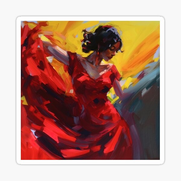 "Flamenco Dancer" Sticker for Sale by ANDREA MAZZOCCHETTI | Redbubble