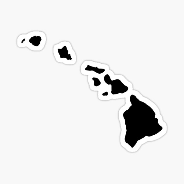 "Hawaiian Island Chain" Sticker for Sale by J Uila | Redbubble