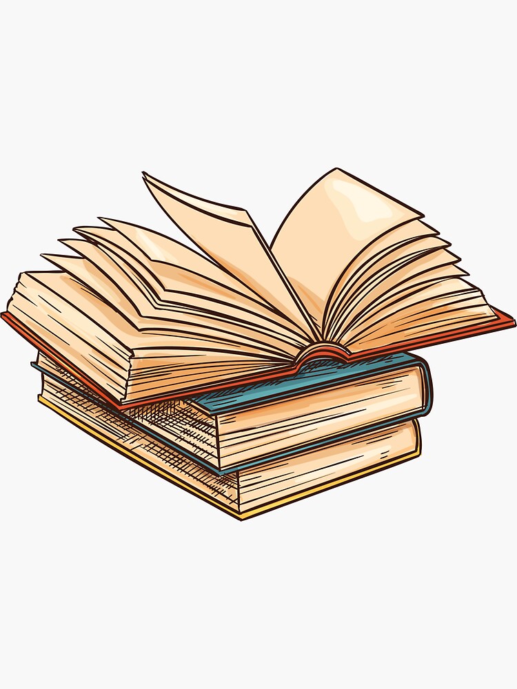 "Book" Sticker for Sale by seelee123 | Redbubble