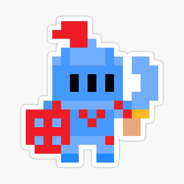 "Rune warrior (Zamorak) - OSRS RuneScape – Pixel character" Sticker for ...