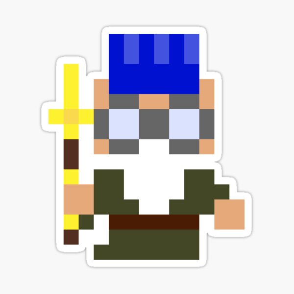 "Wise old man - OSRS RuneScape – Pixel character" Sticker for Sale by ...