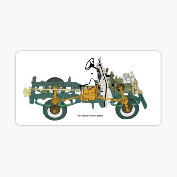 "Land Rover Series iia" Sticker for Sale by wwarner | Redbubble