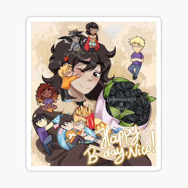 "Happy Birthday, Nico" Sticker for Sale by liloloveyou024 | Redbubble