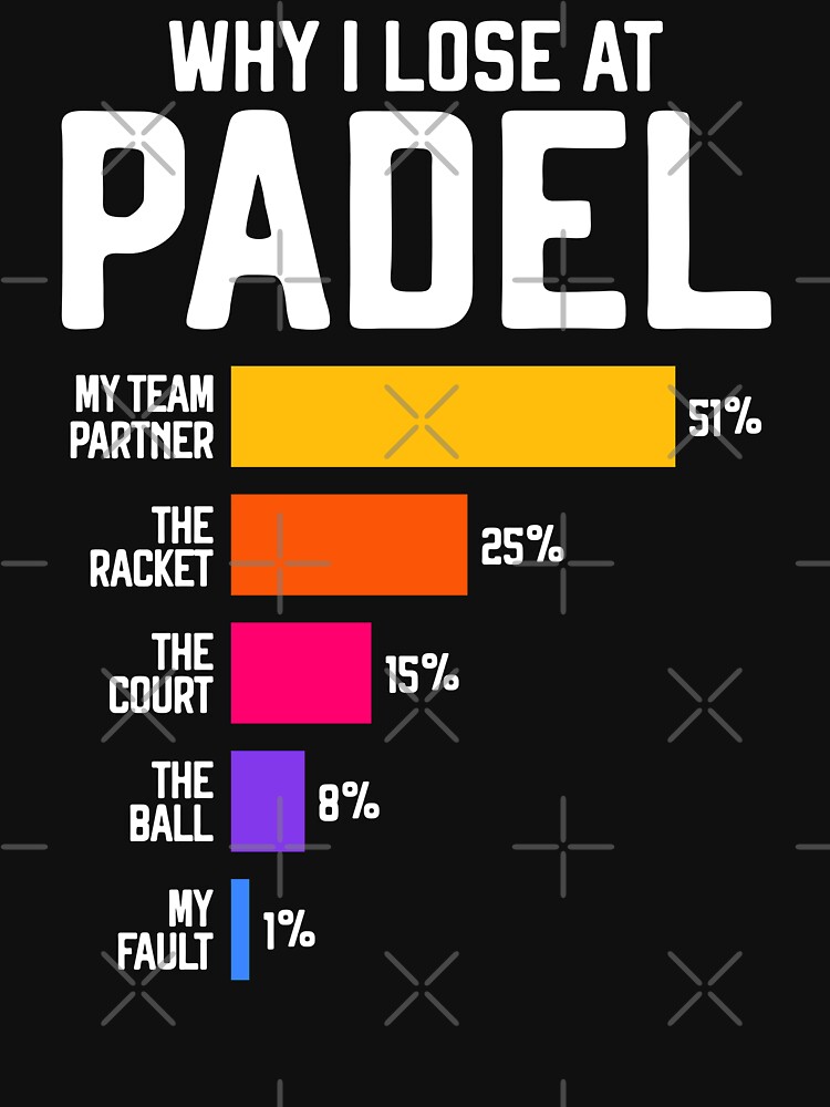 "Why I Lose at Padel Funny pun for Paddle Tennis players and Fans ...