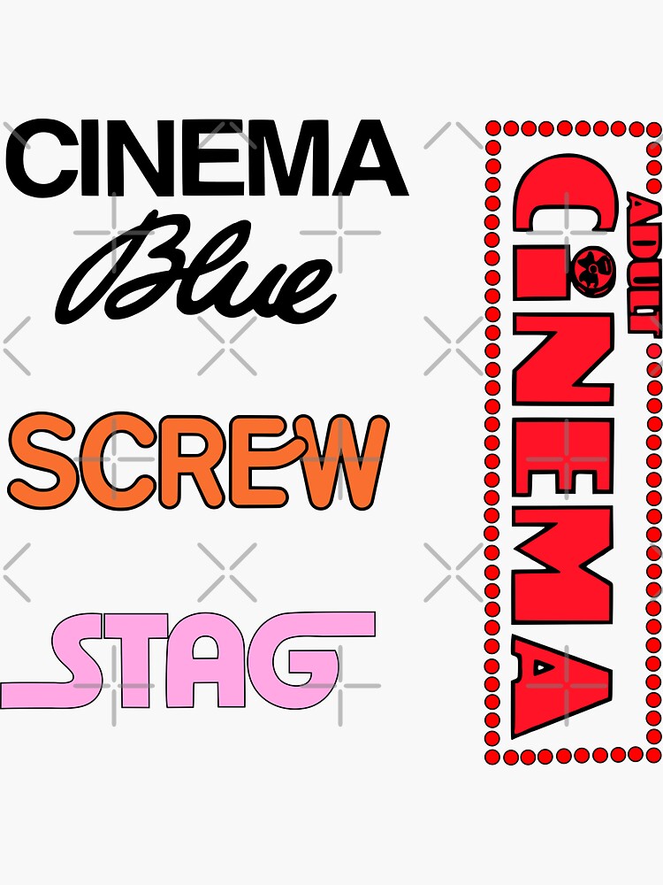 "Adult Magazine Logo Sticker Pack #1" Sticker for Sale by wildzerouk ...