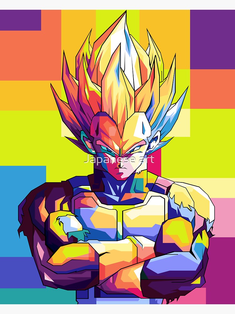 "Vegeta Dragonball " Sticker for Sale by Japanese art | Redbubble