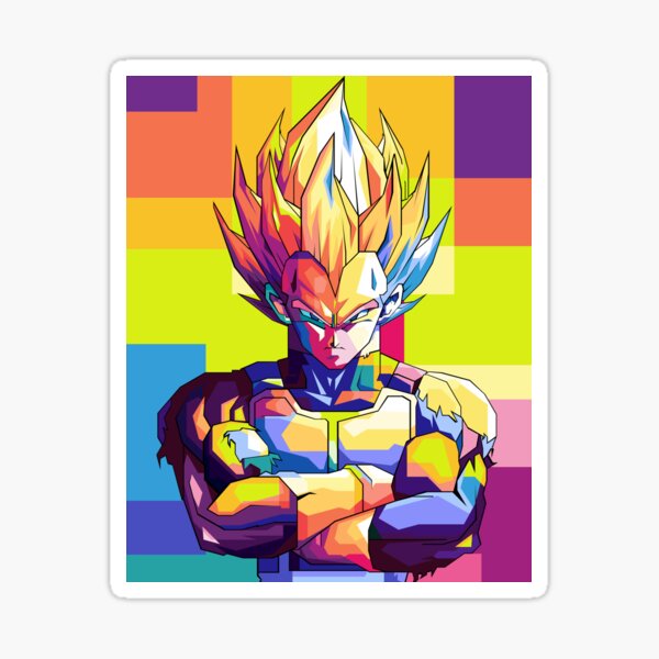 "Vegeta Dragonball " Sticker for Sale by Japanese art | Redbubble