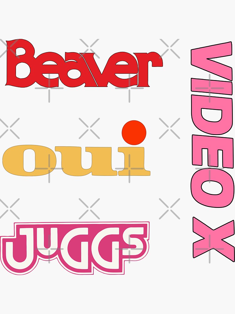 "Adult Magazine Logo Sticker Pack #2" Sticker for Sale by wildzerouk ...