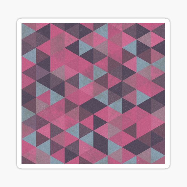 "Geometric Pink triangles" Sticker for Sale by renatokolberg | Redbubble