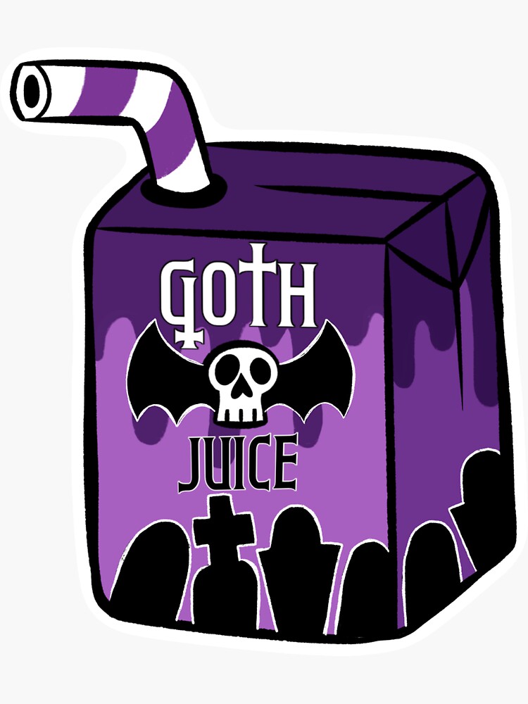 "Goth Juice " Sticker for Sale by CookiesCrypt | Redbubble