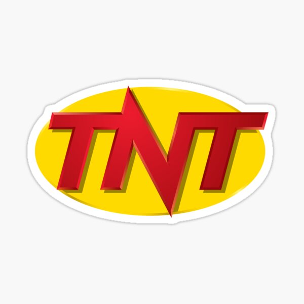 "TNT channel late 90s Logo" Sticker by ArchivoHumano | Redbubble