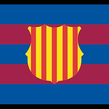 "FC Barcelona Striped Design" Sticker for Sale by JBeDesign | Redbubble