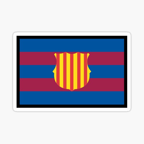 "FC Barcelona Striped Design" Sticker for Sale by JBeDesign | Redbubble