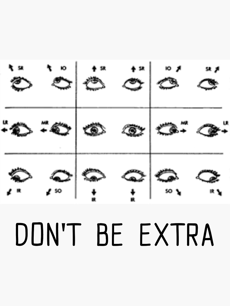 "Extraocular Optometrist Ophthalmologist Neuro Ophthalmology " Sticker ...